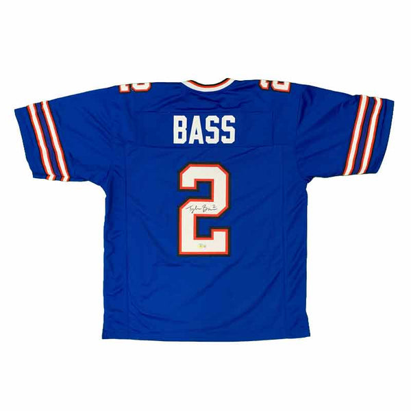 Tyler Bass Signed Pro-Style Blue Football Jersey – ShopBillsJerseys